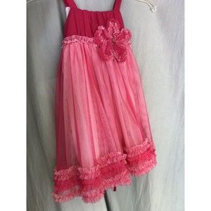 Isobella & Chloe | Dresses | New Isonella Chloe Hot Pink Mash Overlay ...